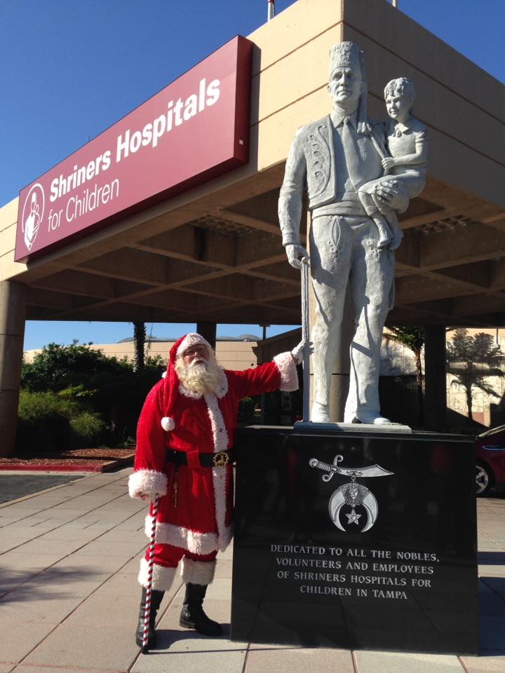 Santa meets the Shriners Silent Grey Fellow – http://santabiker.com
