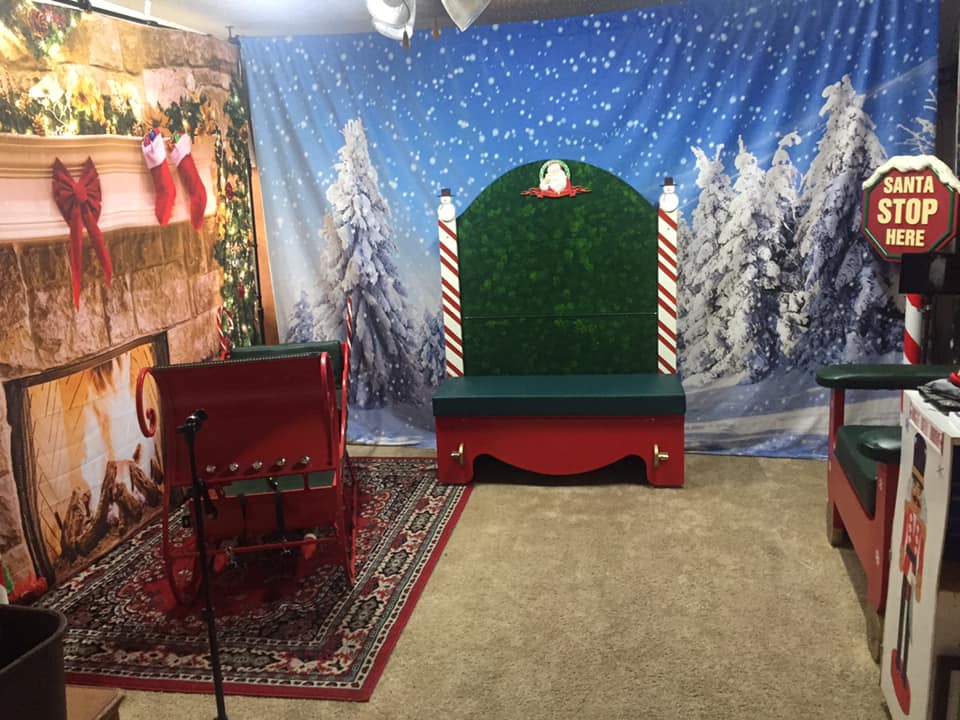 Here is the Santa workshop created for this years pictures – https ...