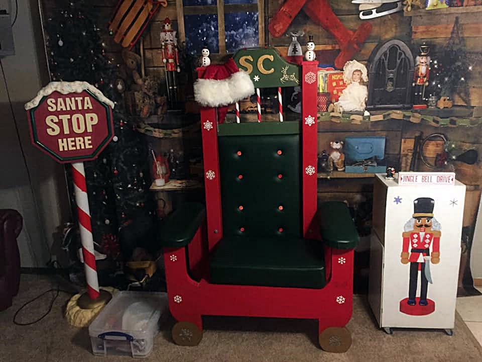 Here is the Santa workshop created for this years pictures – https ...